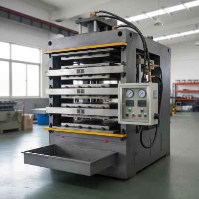 China 1200 350 1300mm Basic Industrial Rubber Vulcanizing Machine with Working Layer Number 1 to 4 Ensuring Rubber Curing Process for sale
