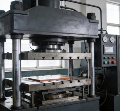 China Rubber Vulcanizing Machine Designed For Multi Layer Rubber Vulcanization With Heating Systems And Compact Industrial Design for sale