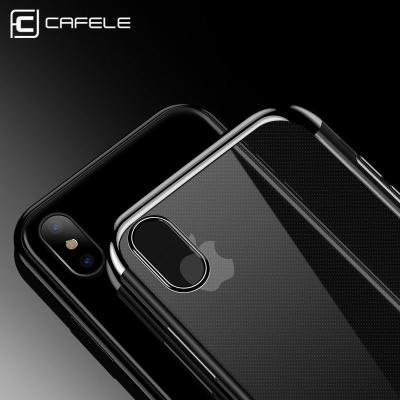 Cina Copertura trasparente del silicio TPU dei telefoni cellulari di IPhone X delle casse ultra sottili molli delle coperture in vendita