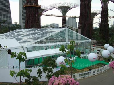 China 500 People transparent Luxury Wedding Tent With Decoration For Outdoor Activities for sale