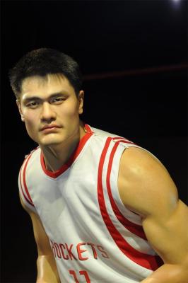 Cina Sculture a grandezza naturale personalizzabili della cera per la stella eccellente Yao Ming in vendita