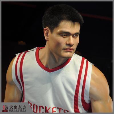 Cina Sculture a grandezza naturale personalizzabili della cera per la stella eccellente Yao Ming in vendita