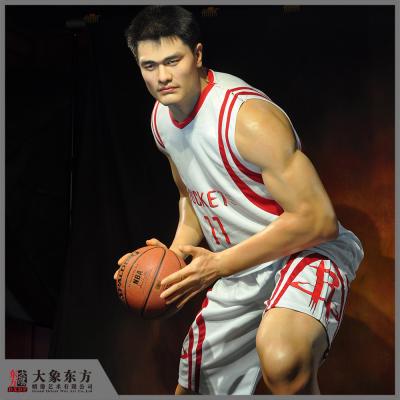 Cina Sculture a grandezza naturale personalizzabili della cera per la stella eccellente Yao Ming in vendita