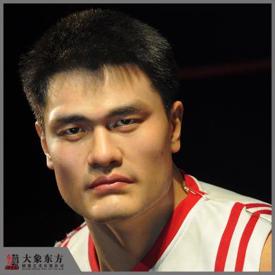 Cina Sculture a grandezza naturale personalizzabili della cera per la stella eccellente Yao Ming in vendita