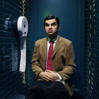 China Interactive Mr Bean Wax Statue figure Funny Hyper realistic for sale