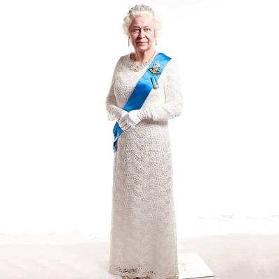 China De majesteit Koningin Elizabeth Wax Statue Figure Fiberglass simuleerde hoog Realistisch Te koop