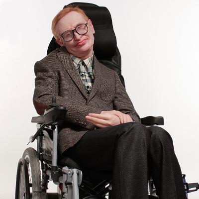 China Figuras de cera físico histórico da celebridade do ODM Stephen Hawking Figure 47 polegadas à venda