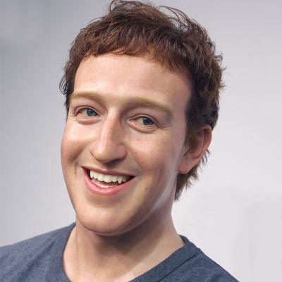 Cina Statue realistiche della gomma di silicone della scultura di 1:1 di Mark Zuckerberg Wax Statue della celebrità iper in vendita