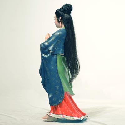 China Kleine Chinese Boedha MINI Guanyin Silicone Wax Figure Te koop