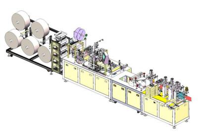 Cina 100-150PCS/Min FFP2 che rende a macchinario N95 5 strati con efficienza di cottonFiltration dell'aria calda in vendita