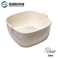 China White Plastic Injection Molding Assembly Drainage Basket 100K-1000K Shots Custom for sale