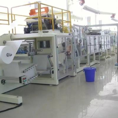 Cina I pannolini adulti eliminabili lavorano i cuscinetti a macchina del tovagliolo sanitario che fanno la macchina in vendita