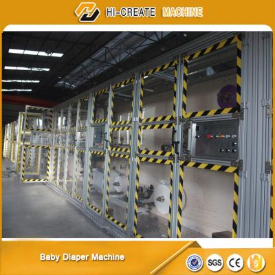 China Máquina de fabricação de fraldas de controle PLC servo motor 400 peças/min à venda