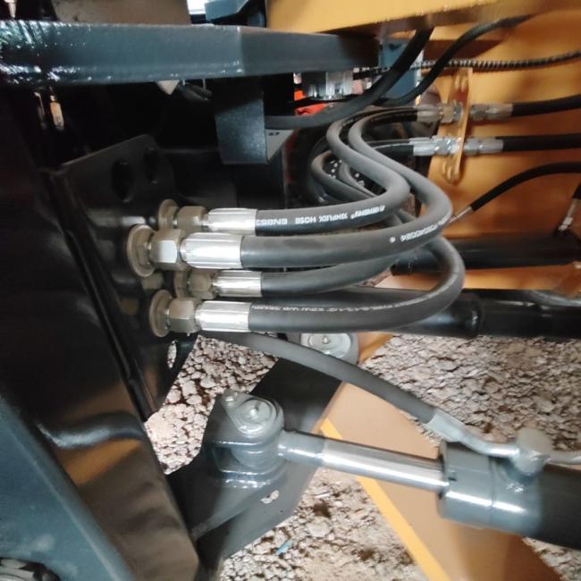 Yellow Compact Loader with Euro 5 Engine for Precise Material Handling