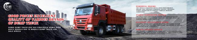 Heavy Duty Dump Truck Vehicle Sinotruk Chassis 371HP Model