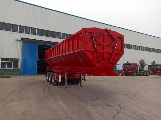 Custom Color Self-Unloading Grain Transport Trailer