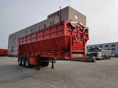 Custom Color Self-Unloading Grain Transport Trailer