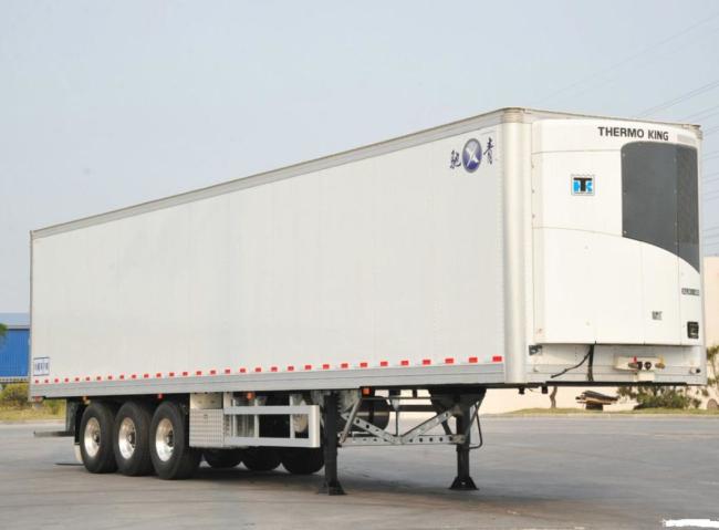 Hydraulic Steering Refrigerated Semi Trailer for Frozen Vegetable Shipping