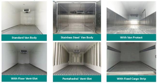 Hydraulic Steering Refrigerated Semi Trailer for Frozen Vegetable Shipping