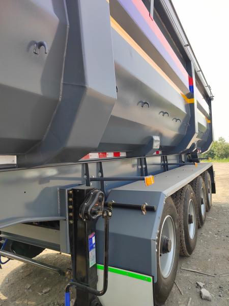 Quality Custom Color Self-Unloading Grain Transport Trailer 8000-9000mm Wheel Base and for sale