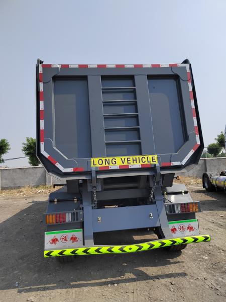 Quality Custom Color Self-Unloading Grain Transport Trailer 8000-9000mm Wheel Base and for sale