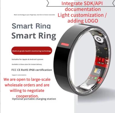 China Global Wholesale Free Docking SDK Smart Ring Blood Pressure Monitoring Heart Rate Blood Oxygen Sleep Monitoring Health Stepmeter  non-invasive blood glucose measurement for sale