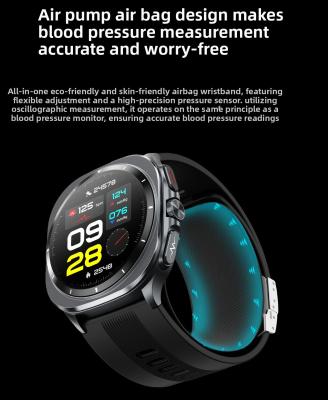 China Best selling smart watch bluetooth call heart rate blood oxygen pump blood pressure monitoring compatible with ISO and Android system non-invasive blood glucose monitoring for sale