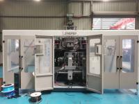 China Three Head Plastic Bottle Blow Moulding Machine With IML System for sale