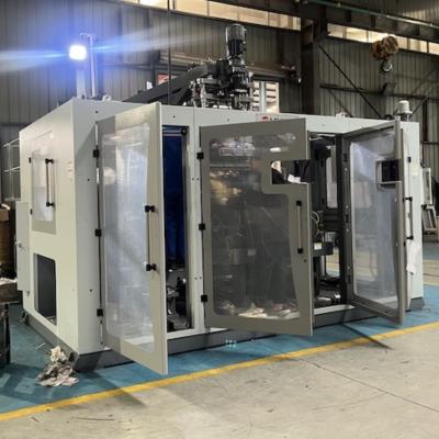 China Extrusion Blow Molding Machine with Variable Frequency Motor Control 3 Heads and Auto Deflashing for Plastic Hollow Products for sale