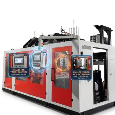 China Juice Beverage 500ml PE Extrusion Blow Molding Machine 80FDE-4S for sale