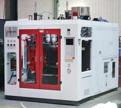 China Máquina del moldeo por insuflación de aire comprimido del HDPE del envase del lubricante de China Meper 5L, modo de la máquina MP80D del moldeo por insuflación de aire comprimido de la botella en venta