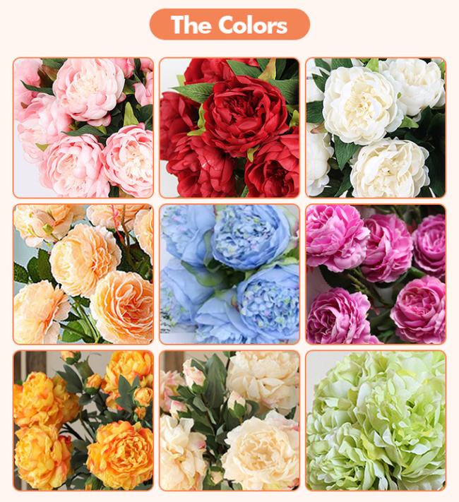 Contesto pieghevole artificiale 4 della decorazione di Garland Silk Rose Vine Wall dei fiori