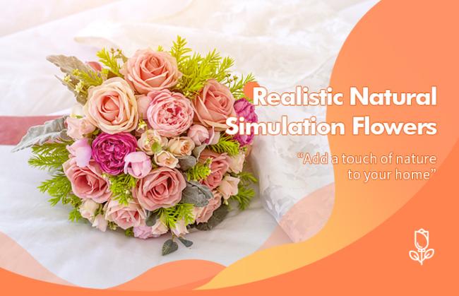 Artificial Bendable Flowers Garland Silk Rose Vine Wall Decoration Backdrop 0