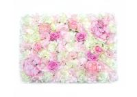 China Silk Plastic Silk Flower Wall Decor Artificial Flower Backdrop OEM ODM for sale