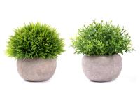 China Plastic PE Small Artificial Potted Greenery Support OEM ODM for sale