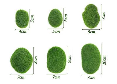 China 20pcs decoratieve Simulatie Moss Rock Stone Landscaping 3x5cm 5x6cm 7x8cm Te koop