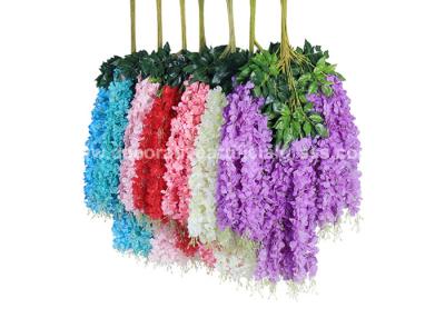 Cina Decorazione domestica di seta d'attaccatura di nozze del partito dei fiori artificiali di glicine di 3.6FT in vendita