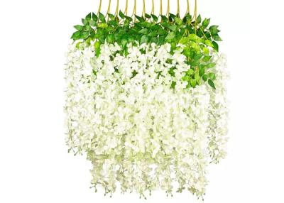 Cina Decorazione domestica di seta d'attaccatura di nozze del partito dei fiori artificiali di glicine di 3.6FT in vendita