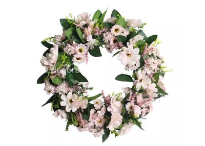 China 20“ Kunstmatige Bloemen de Deurkroon van Vakantiederocative met Groene Bladeren Te koop