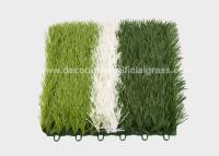 China Self-Draining Artificial Grass Turf Permeable Backing Interlocking Grass Mats for sale