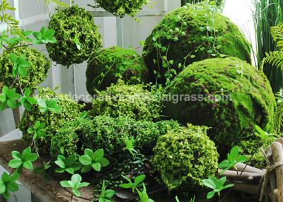China 40*60cm Moss Hanging Ball Decorative Faux Moss Balls Dirty-Resistant à venda