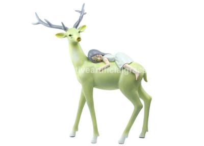 China Vista - o ODM Tabletop resistente do OEM das estatuetas dos cervos da resina dos ornamento à venda