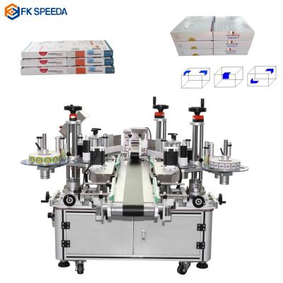 Cina Double Size Food Size Folding Carton Tamper Adhesive Sticker Anti Packing Automatic Corner Sealing Labeling Machine in vendita