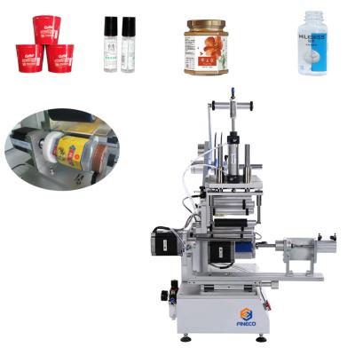 Cina FK616 Semi Automatic Food Electronic Cigarettes Cup Flat Bottle Square / Flat Bottle Labeling Machine in vendita