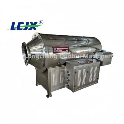 China Electric Type Puff Roaster Machine Simple Operation Rotary Drum Snack Roasting Machine for sale