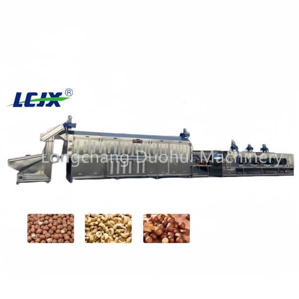 Quality High Efficiency Continuous Stir Roasting Line 304 Steel Nuts Roasting Machine for sale
