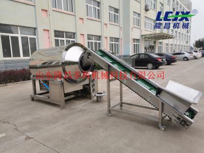 China Hot Air Circulation Cashew Nuts Roasting Machine Adjust Speed Rotary Drum Roaster for sale