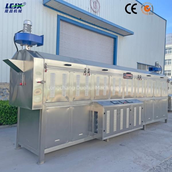 Quality Stainless Steel Electromagnetic Roasting Machine Puffed Shrimp Sticks Prawn Cracker Bugles Roaster for sale