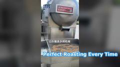 Six-meter double-barrel chickpea frying production line