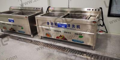 China Kitchen Equipment Fruit and Vegetable Bubble Washing Sink Machine 220v/380v/Customized for sale